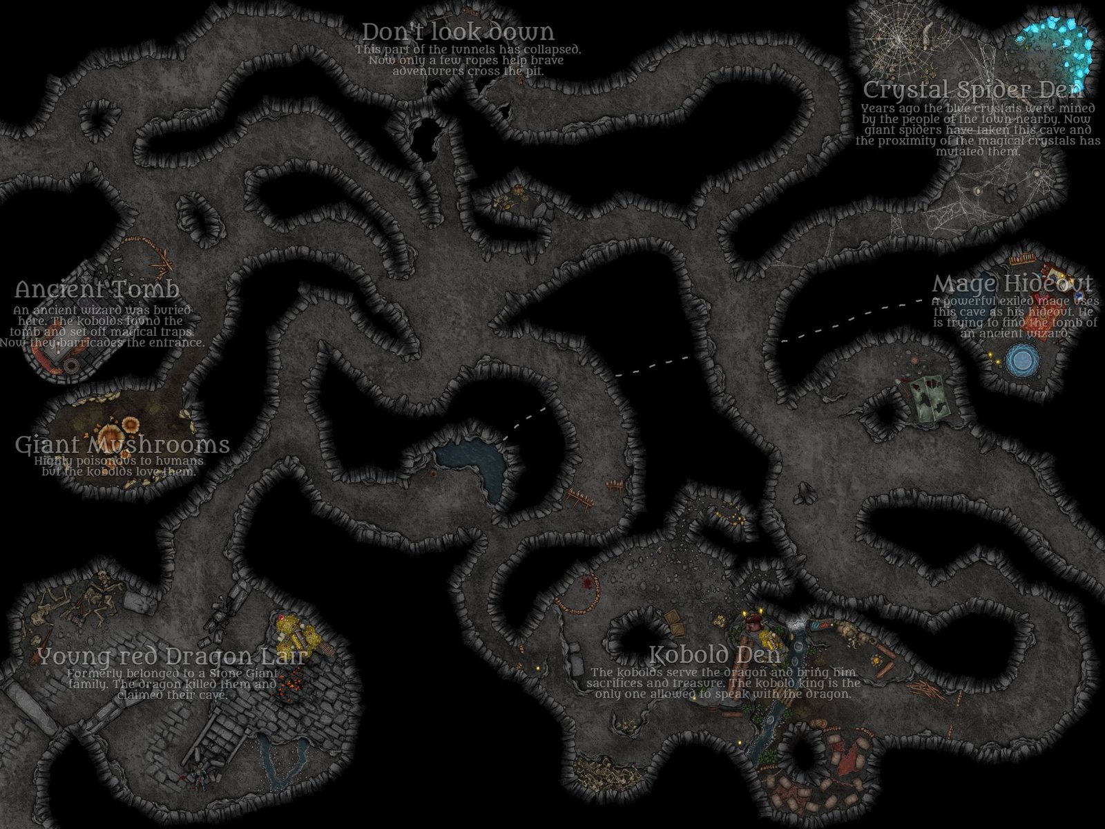 Within the mountain | Inkarnate - Create Fantasy Maps Online