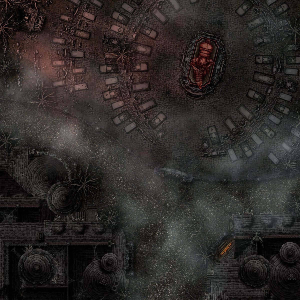 Gothic Town Graveyard Entrance (40x40) | Inkarnate - Create Fantasy ...