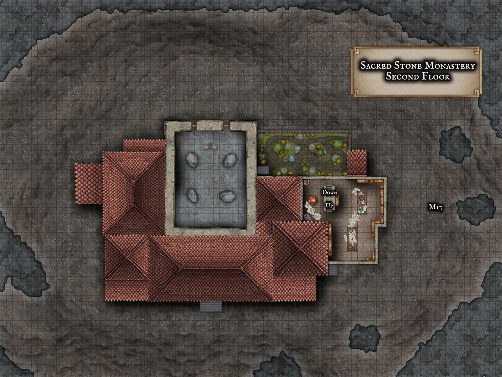 Sacred Stone Monastery - Second Floor | Inkarnate - Create Fantasy Maps ...