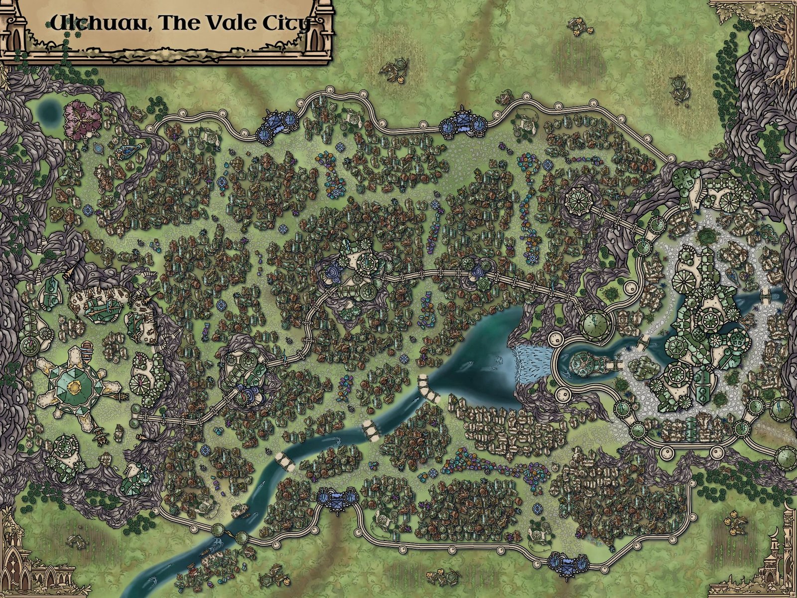 Ulthuan, The Vale City | Inkarnate - Create Fantasy Maps Online