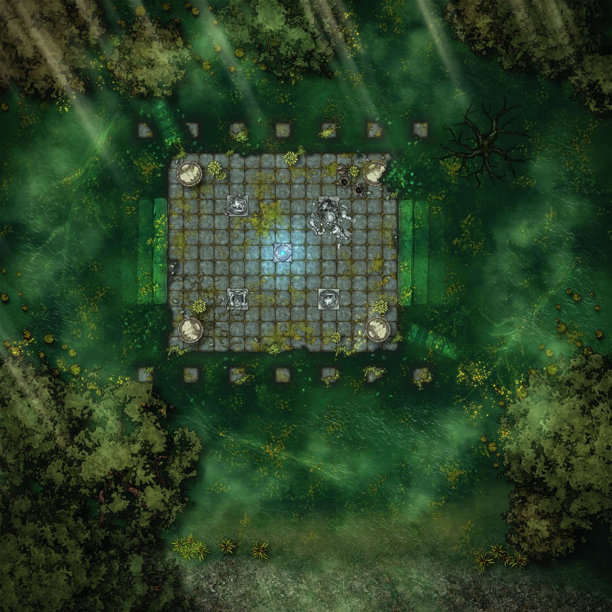 Temple of lost knowledge swamp entrance | Inkarnate - Create Fantasy ...