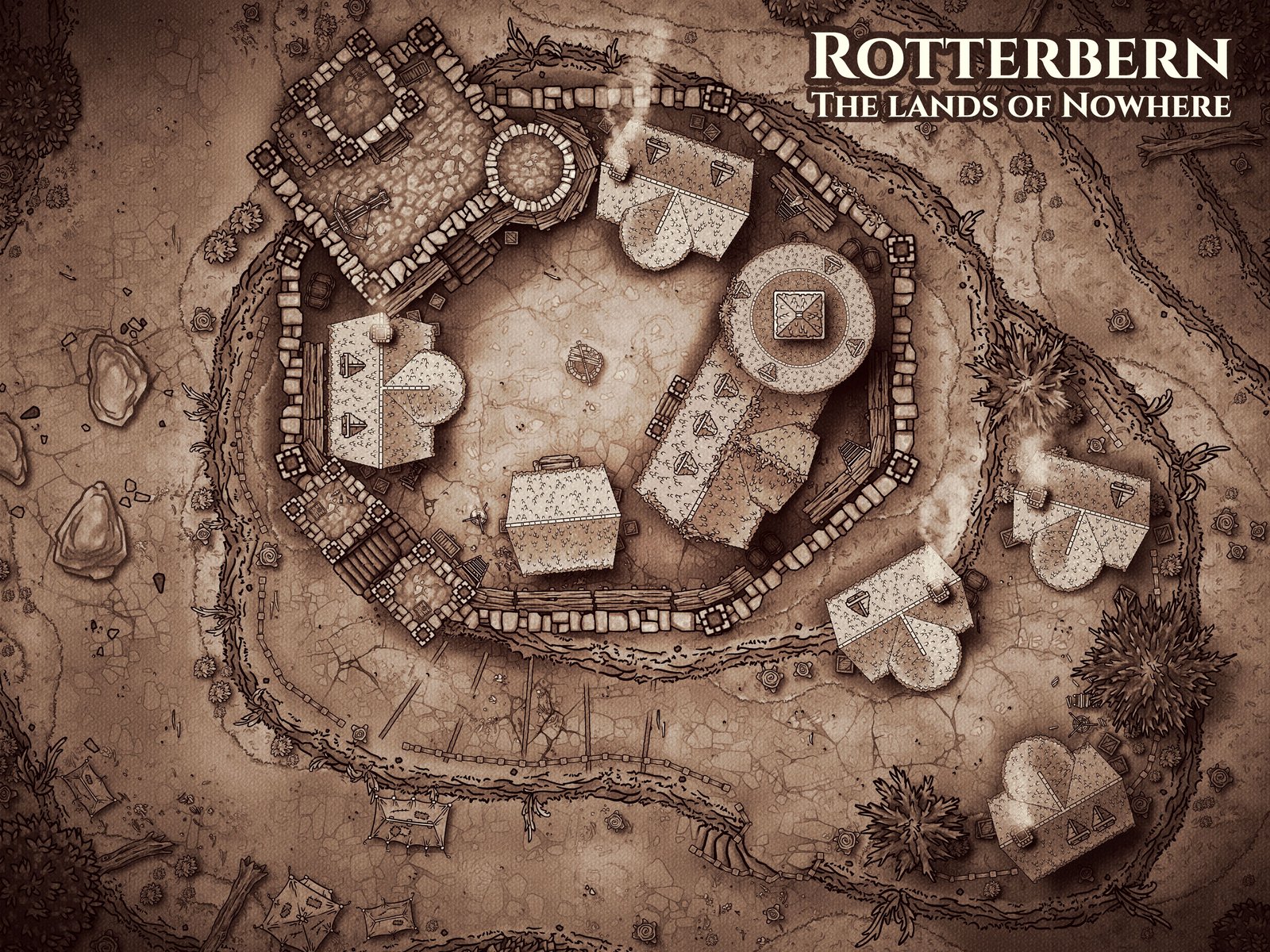 Rotterbern (The Lands of Nowhere) | Inkarnate - Create Fantasy Maps Online