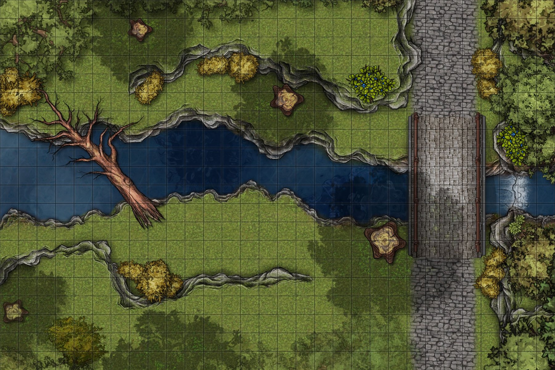 Forest Bridge | Inkarnate - Create Fantasy Maps Online