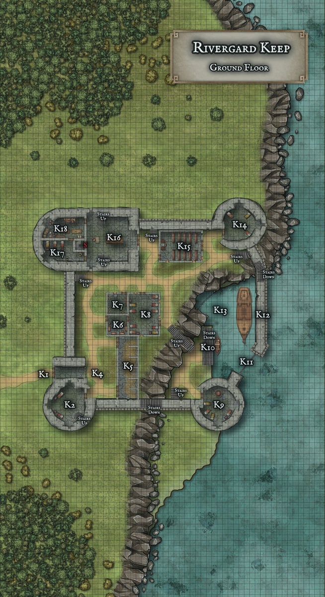 Rivergard - Ground Floor | Inkarnate - Create Fantasy Maps Online