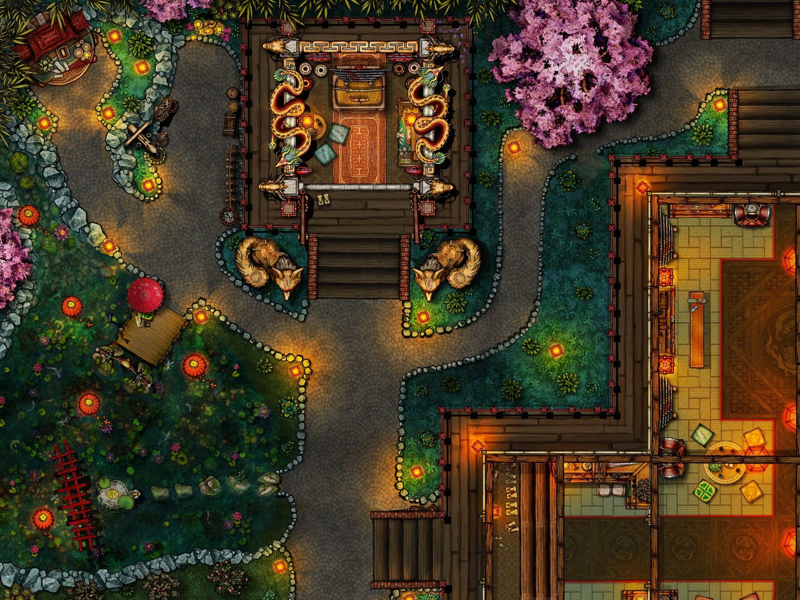 japanese dojo | Inkarnate - Create Fantasy Maps Online