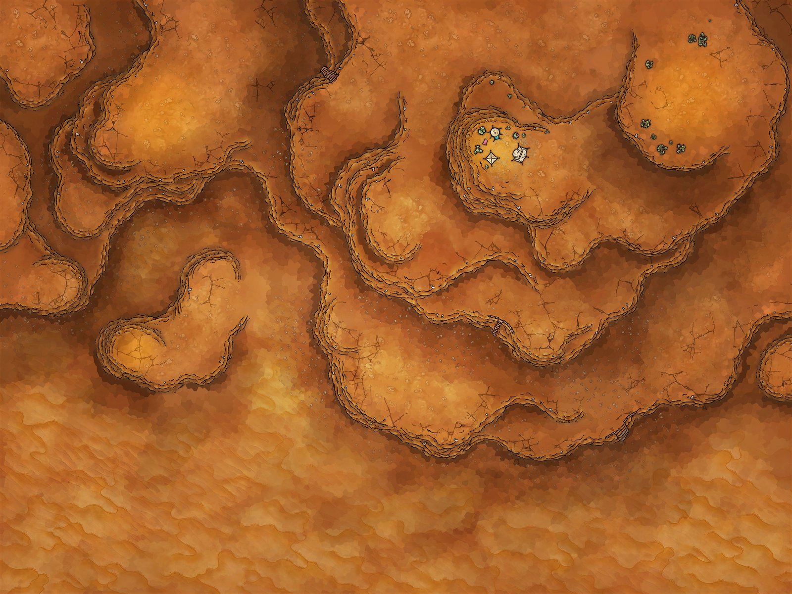 Desert Landscape Template | Inkarnate - Create Fantasy Maps Online