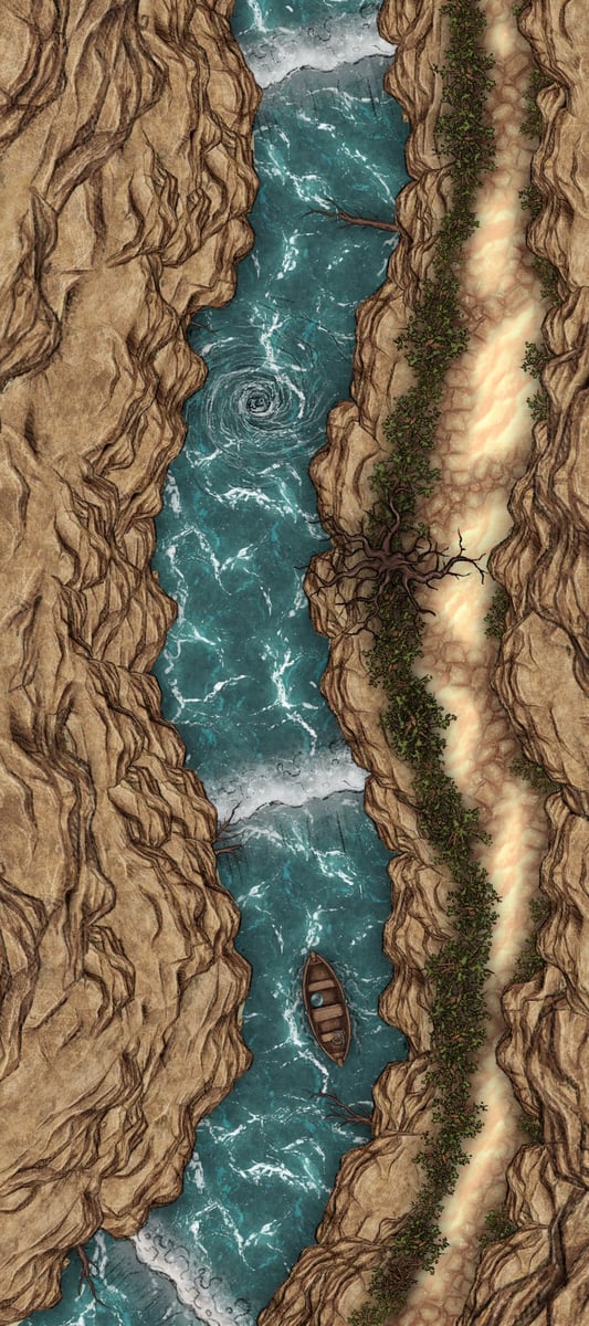 Desert River Rapids | Inkarnate - Create Fantasy Maps Online