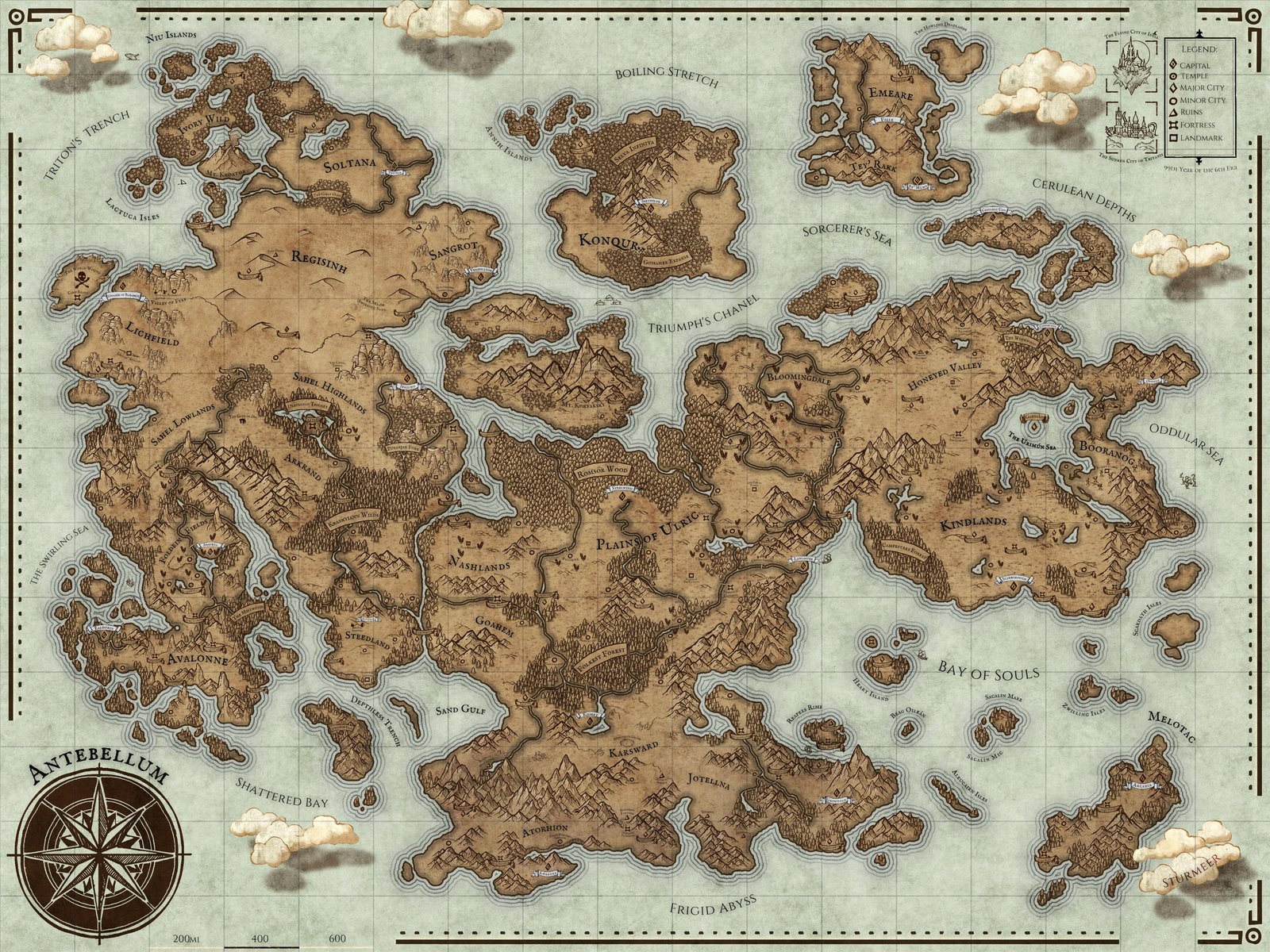Parchment Antebellum | Inkarnate - Create Fantasy Maps Online