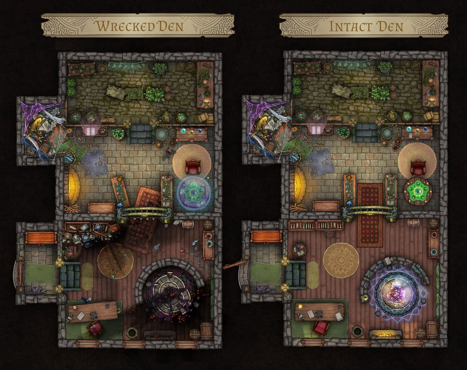Witch's Den - Wrecked and Intact | Inkarnate - Create Fantasy Maps Online