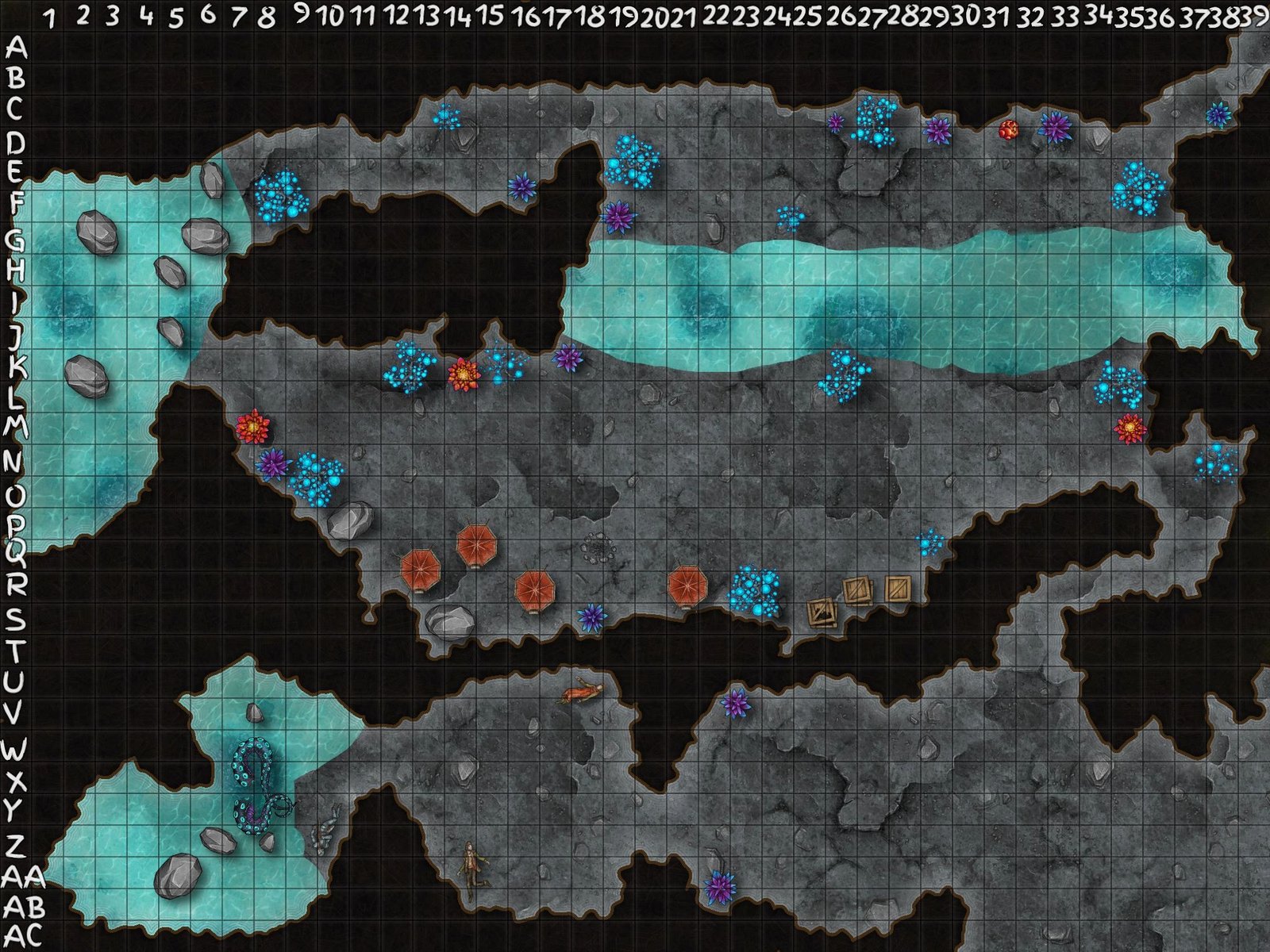 Freiheim Cavern - First Floor | Inkarnate - Create Fantasy Maps Online