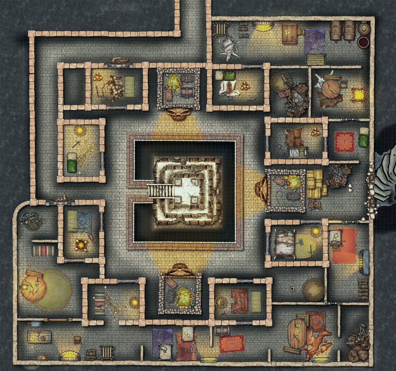 DEEP TEMPLE | Inkarnate - Create Fantasy Maps Online