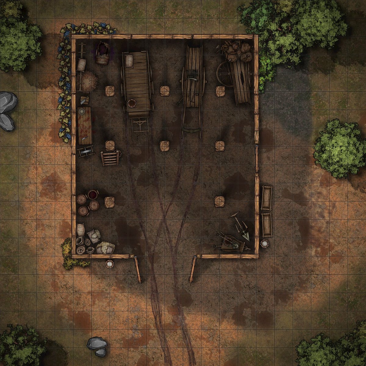 Barn (Lower level) | Inkarnate - Create Fantasy Maps Online