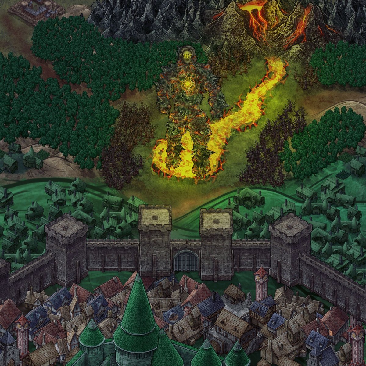 Fire Titan | Inkarnate - Create Fantasy Maps Online