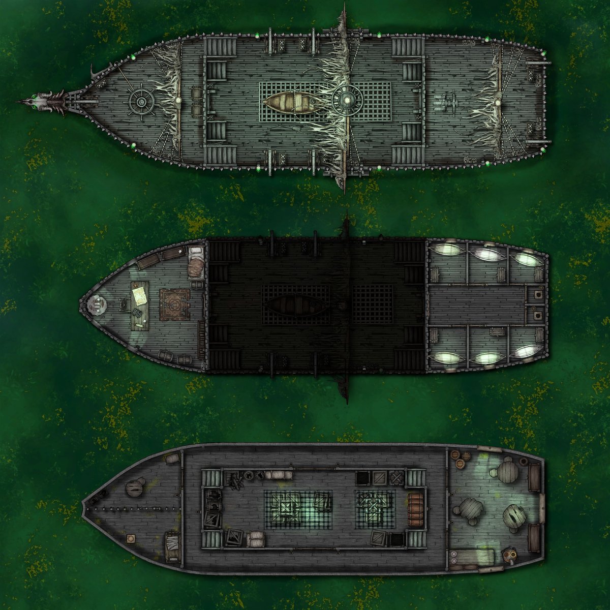 A Ghastly Ship | Inkarnate - Create Fantasy Maps Online