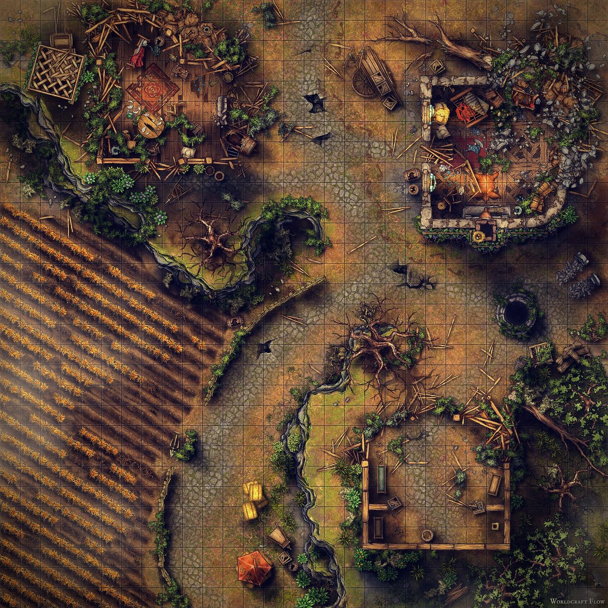 Ruined farm | Inkarnate - Create Fantasy Maps Online