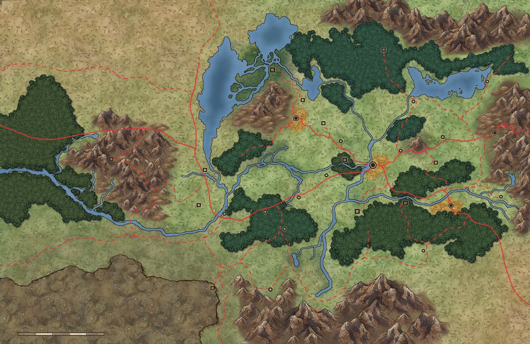 Combination of the Nentir and Elsir Vales | Inkarnate - Create Fantasy ...
