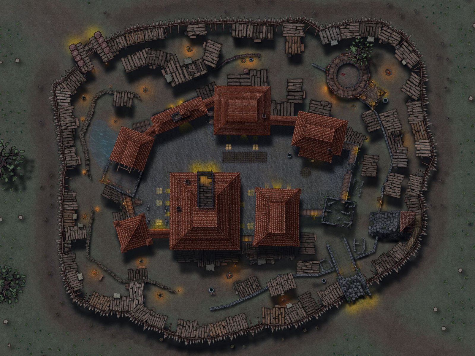 Old camp at night | Inkarnate - Create Fantasy Maps Online