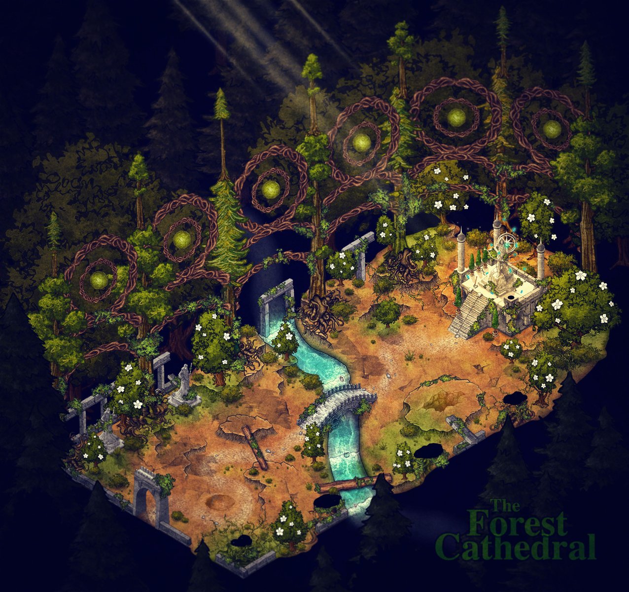 Forest Cathedral | Inkarnate - Create Fantasy Maps Online