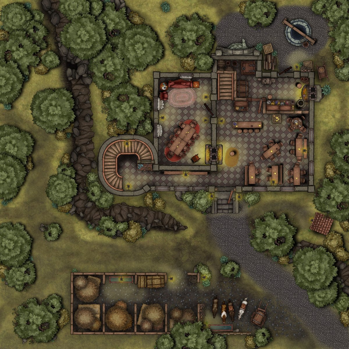 Tavern keep | Inkarnate - Create Fantasy Maps Online