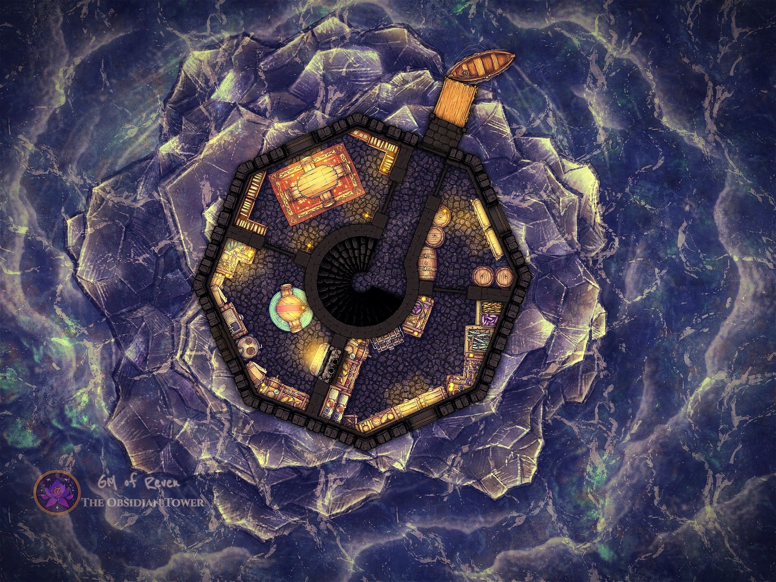 Obsidian Tower | Inkarnate - Create Fantasy Maps Online
