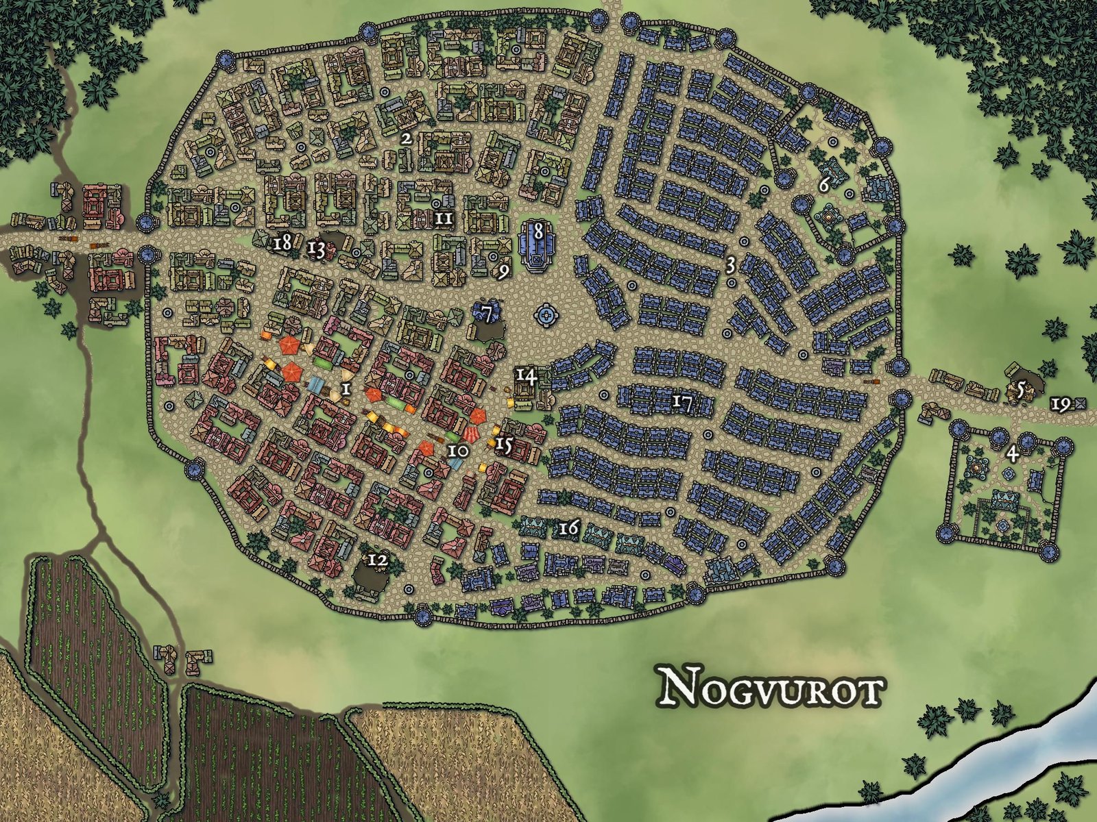 Nogvurot (Labled) | Inkarnate - Create Fantasy Maps Online
