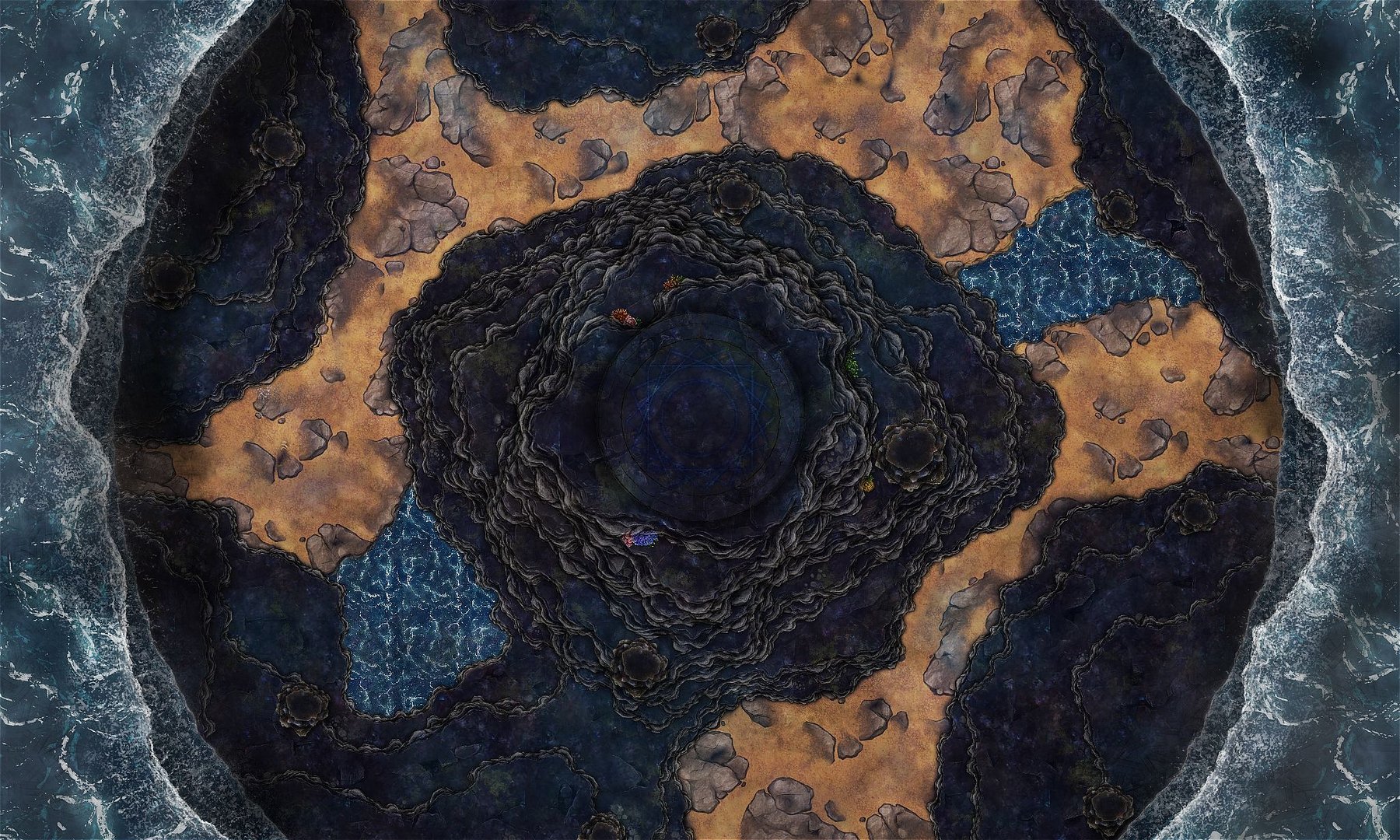 Seafloor - battle map (2) | Inkarnate - Create Fantasy Maps Online