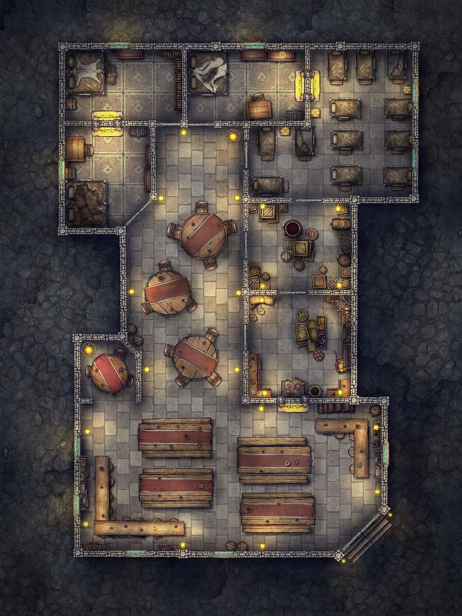 Dwarven Tavern | Inkarnate - Create Fantasy Maps Online