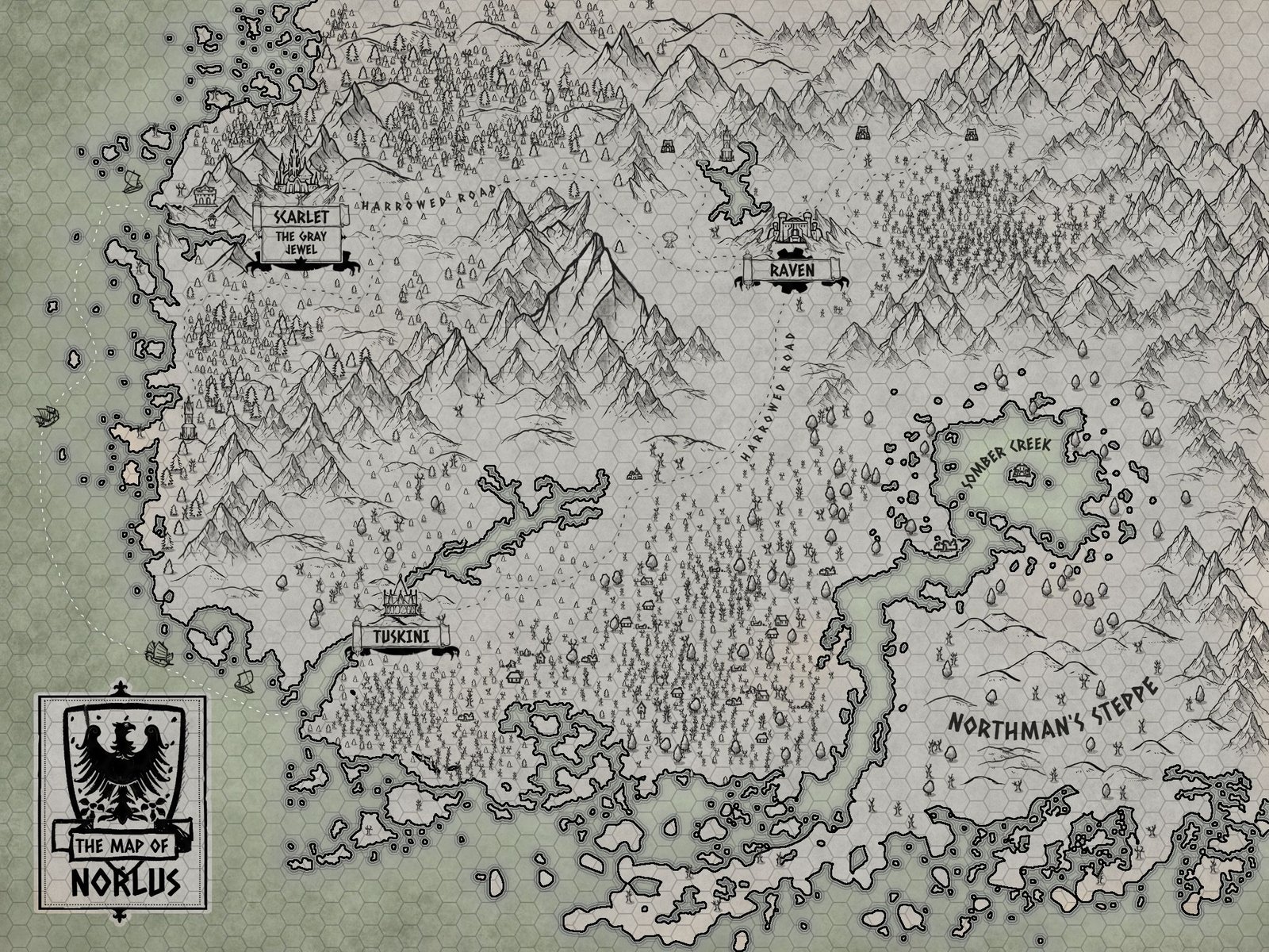 Mountains of Norlus | Inkarnate - Create Fantasy Maps Online