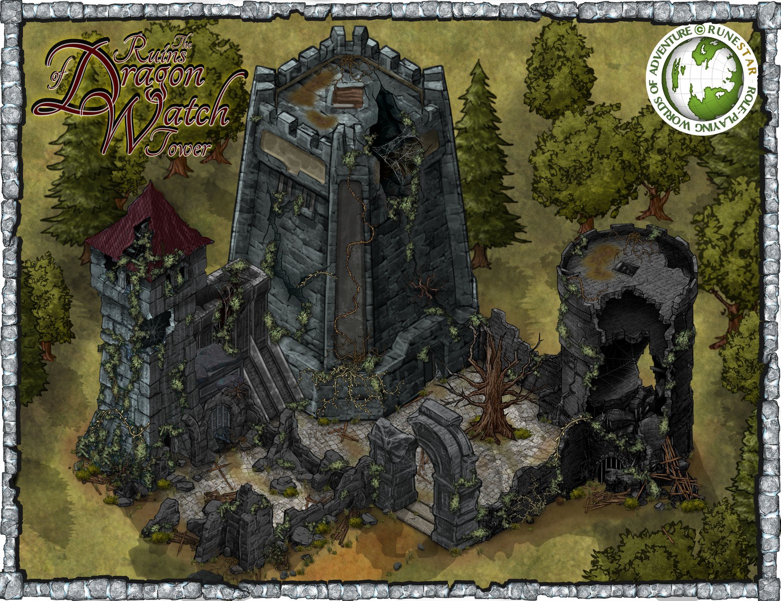 Dragonwatch Tower View | Inkarnate - Create Fantasy Maps Online
