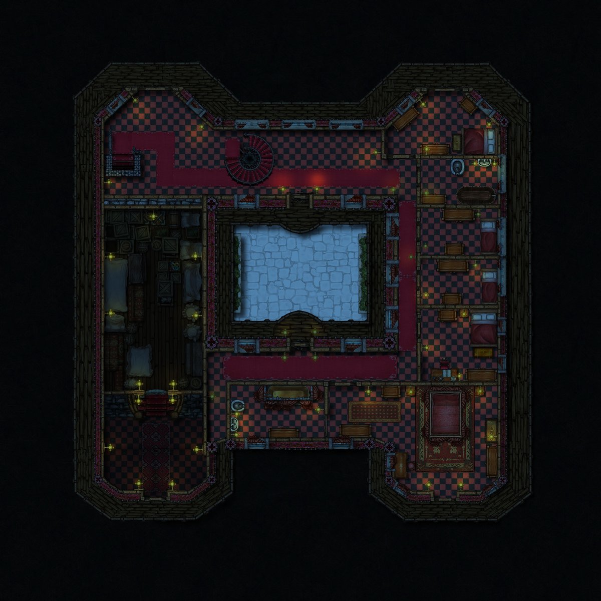 FINAL Scarlet Devil Mansion 3rd floor | Inkarnate - Create Fantasy Maps ...