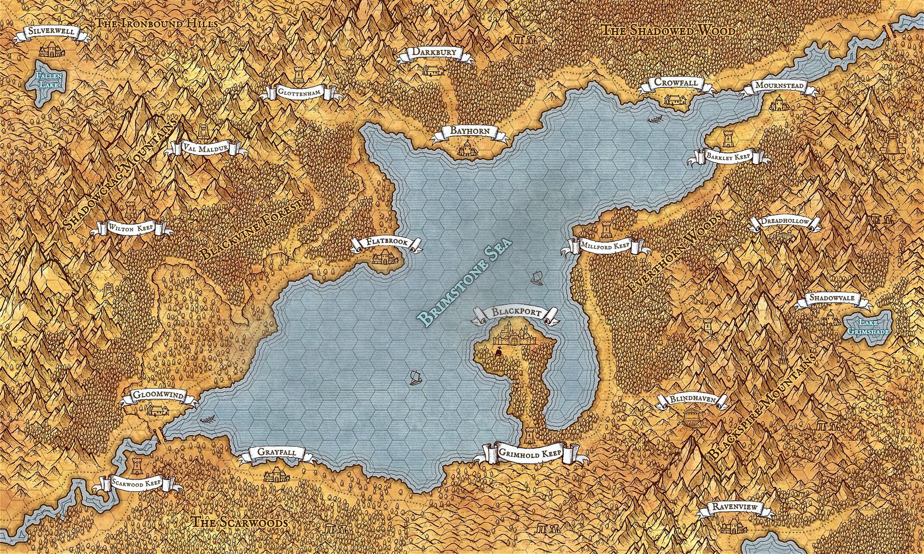 The Forsaken Reach | Inkarnate - Create Fantasy Maps Online