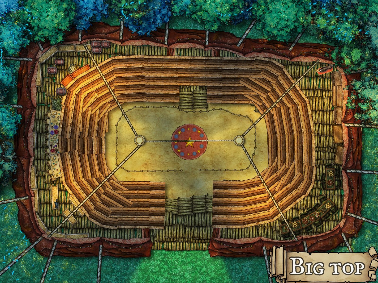 Big top witchlight carnival | Inkarnate - Create Fantasy Maps Online