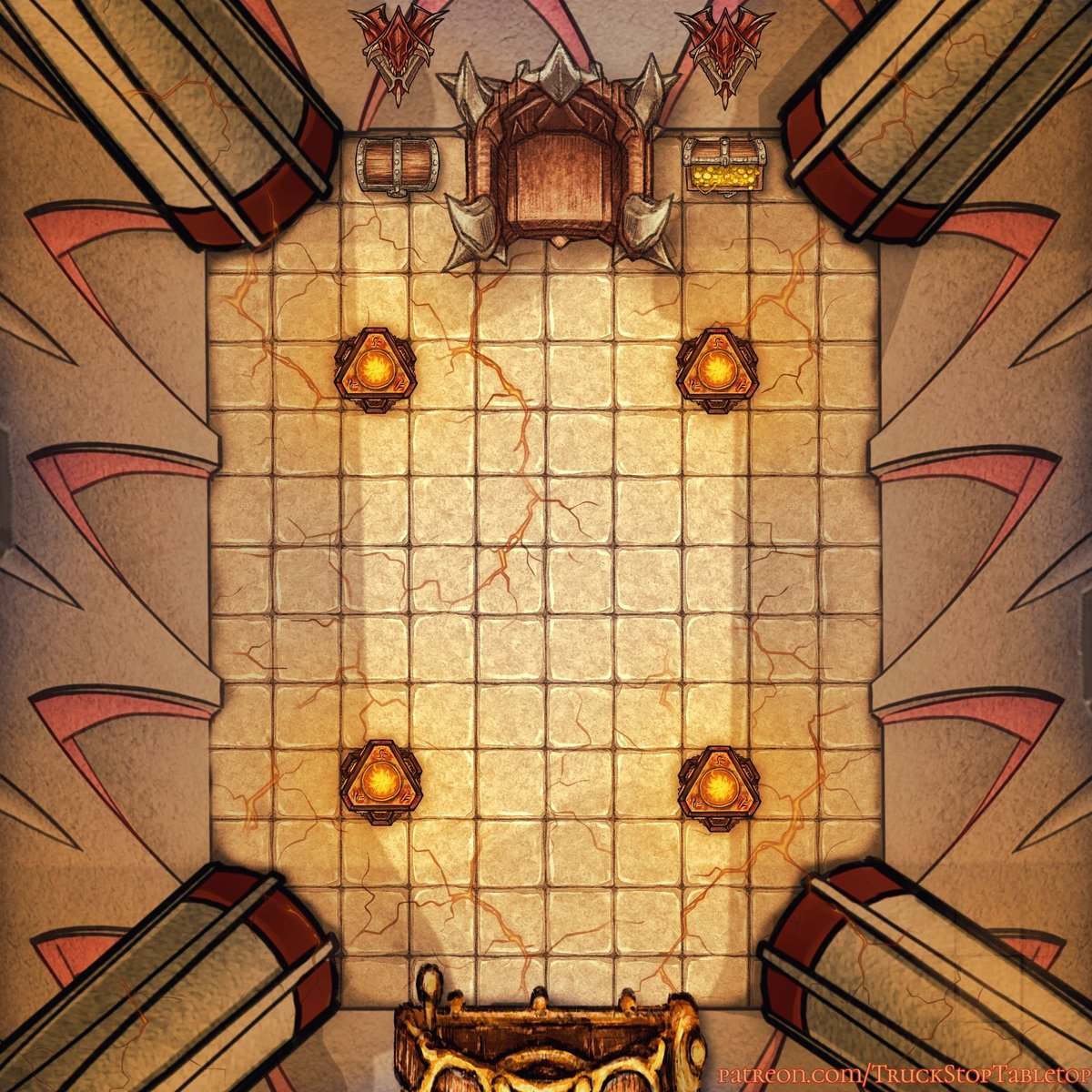 Fire Giant Room | Inkarnate - Create Fantasy Maps Online