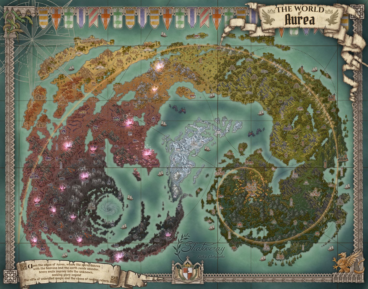 World Of Aurea | Inkarnate - Create Fantasy Maps Online