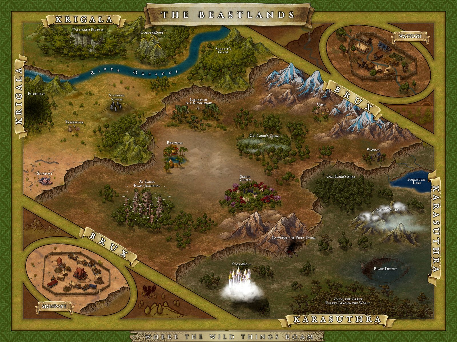 Beastlands (English) | Inkarnate - Create Fantasy Maps Online