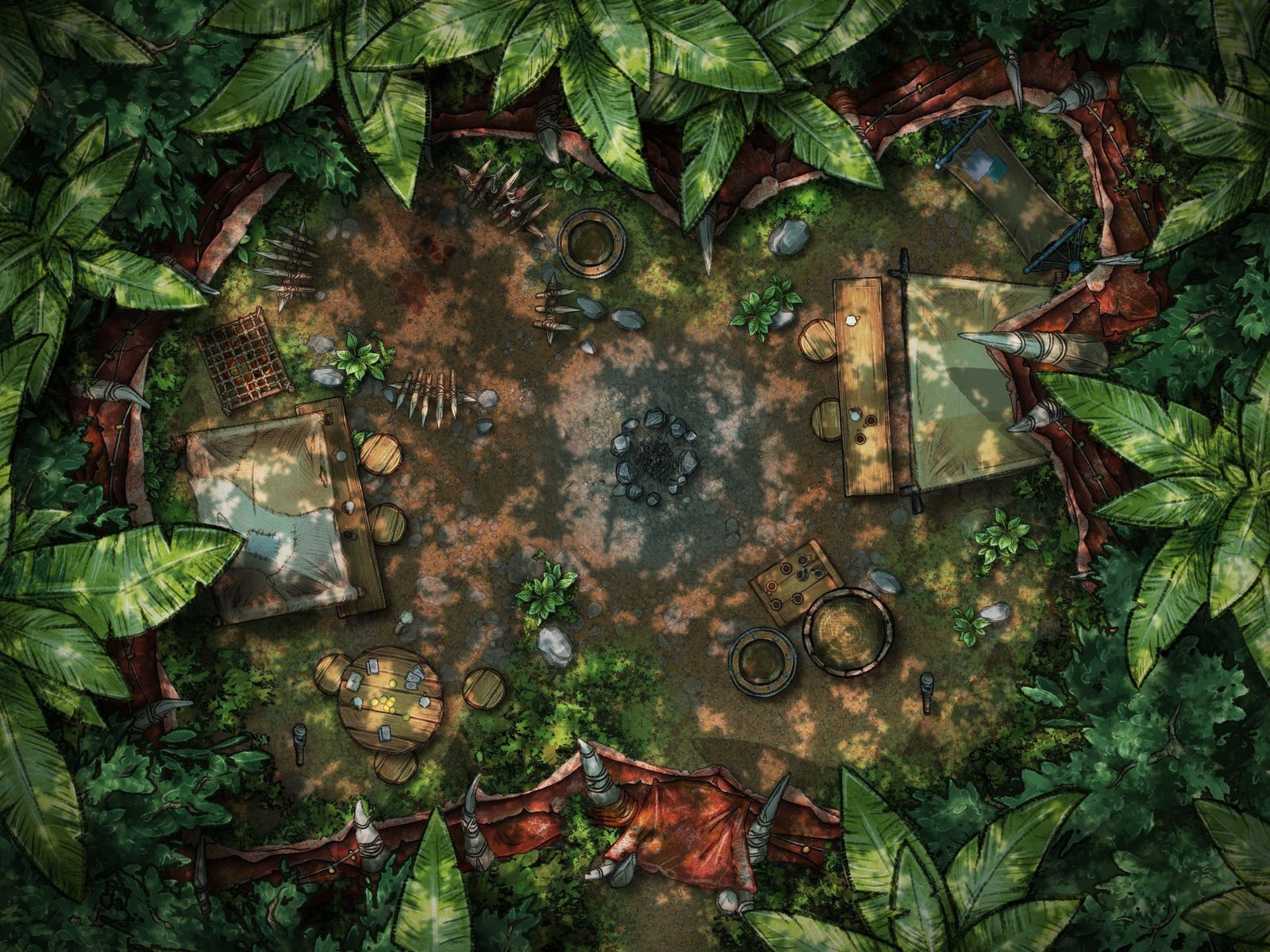 The Punching Pit | Jungle Arena Tavern | Inkarnate - Create Fantasy ...
