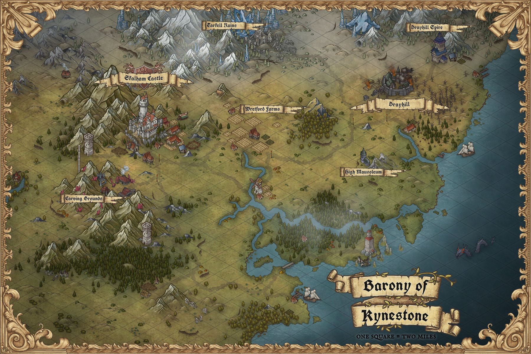Barony of Kynestone | Inkarnate - Create Fantasy Maps Online