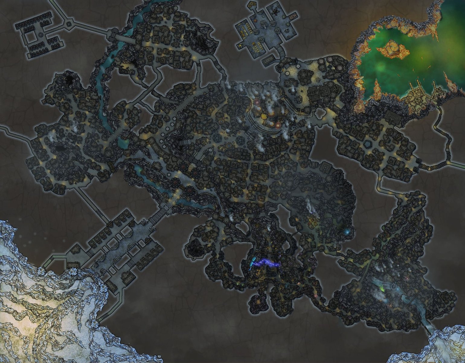 Dwarven capital Cairn’goroth | Inkarnate - Create Fantasy Maps Online