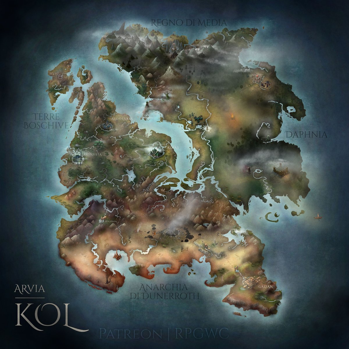 Arvia: Kol | Inkarnate - Create Fantasy Maps Online