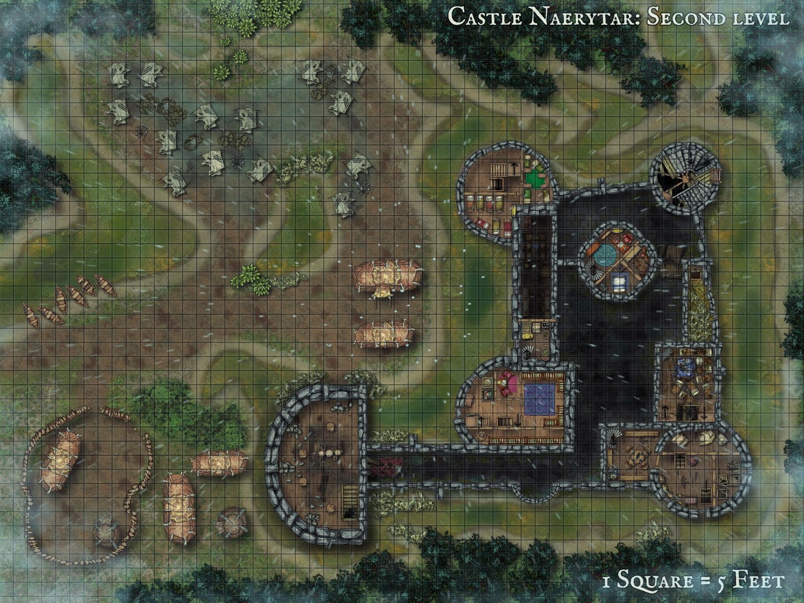 TOD - Castle Naerytar second lvl | Inkarnate - Create Fantasy Maps Online