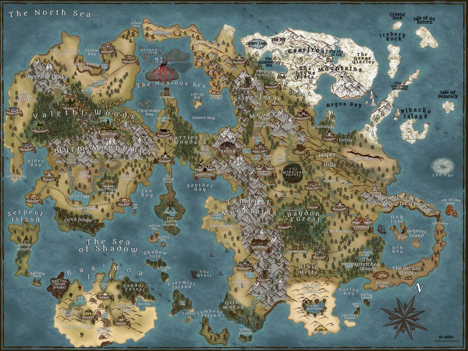Parchment Trilldor 2 | Inkarnate - Create Fantasy Maps Online