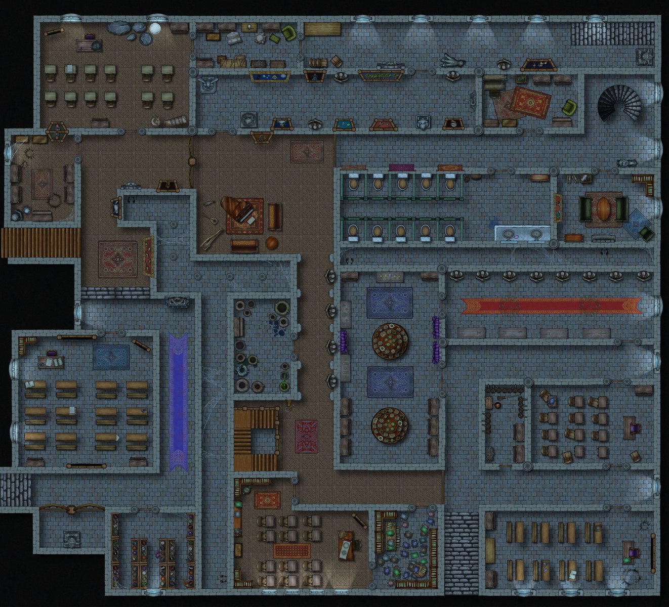 Sleuthing Map (Night) | Inkarnate - Create Fantasy Maps Online