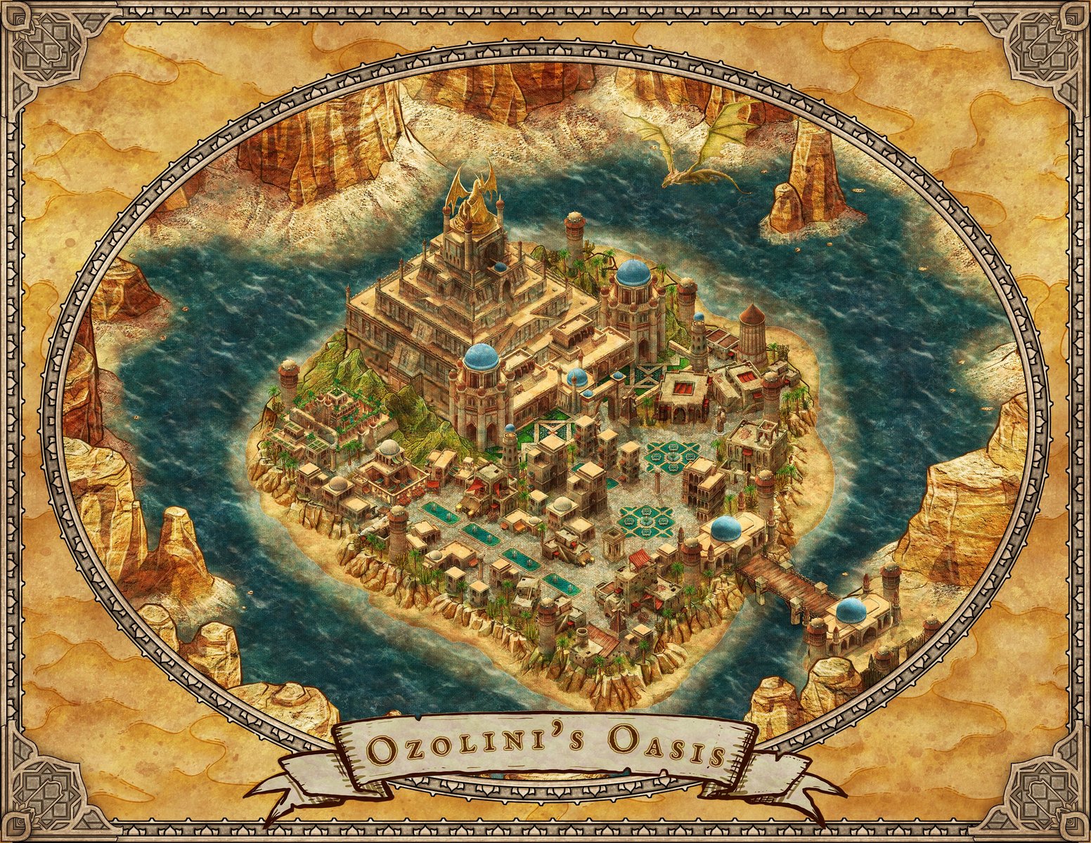 Ozolini's Oasis | Inkarnate - Create Fantasy Maps Online
