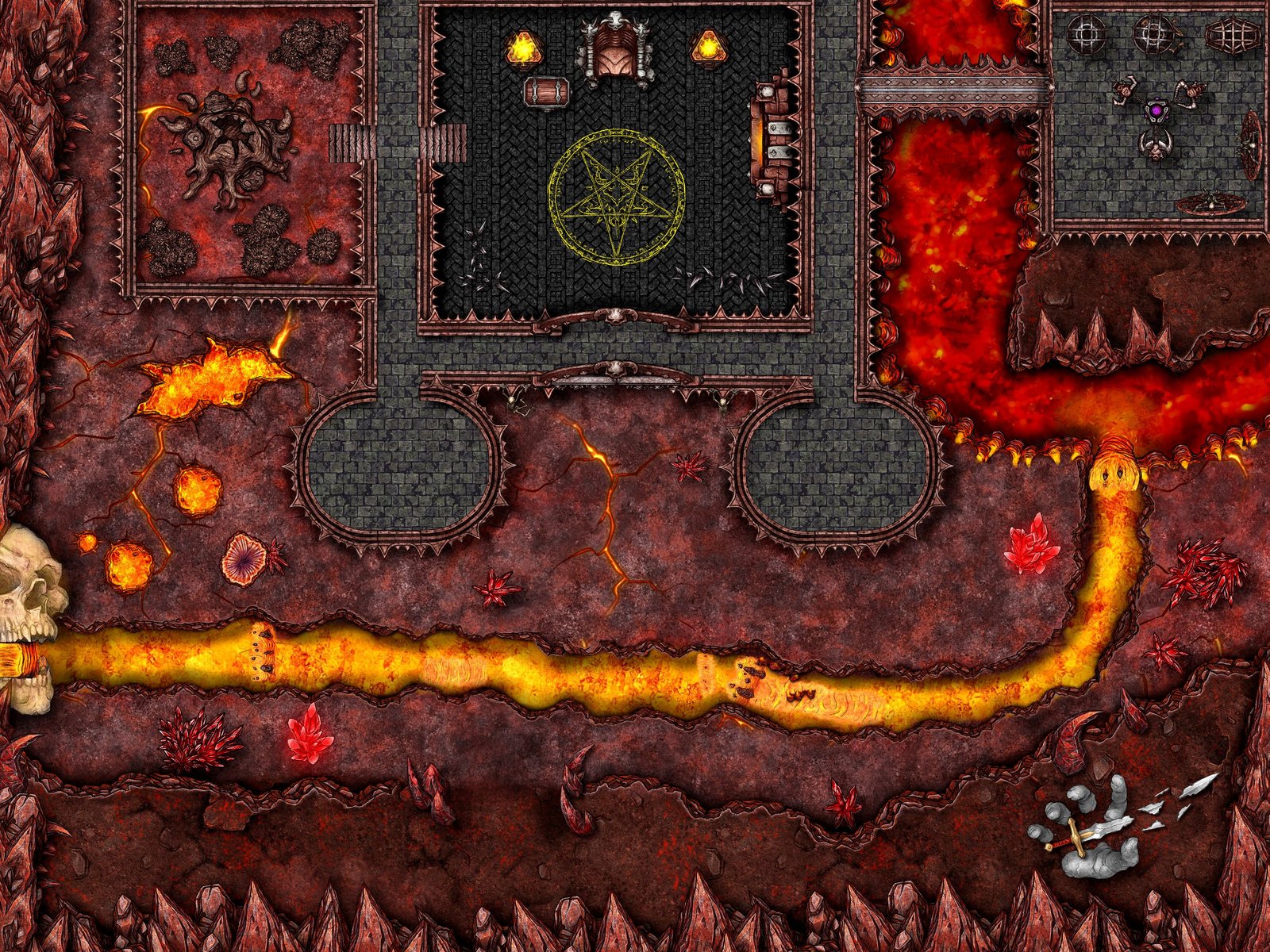 Hell Castle | Inkarnate - Create Fantasy Maps Online