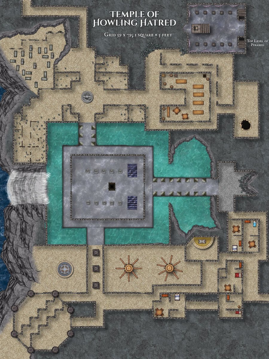 Temple of Howling Hatred | Inkarnate - Create Fantasy Maps Online