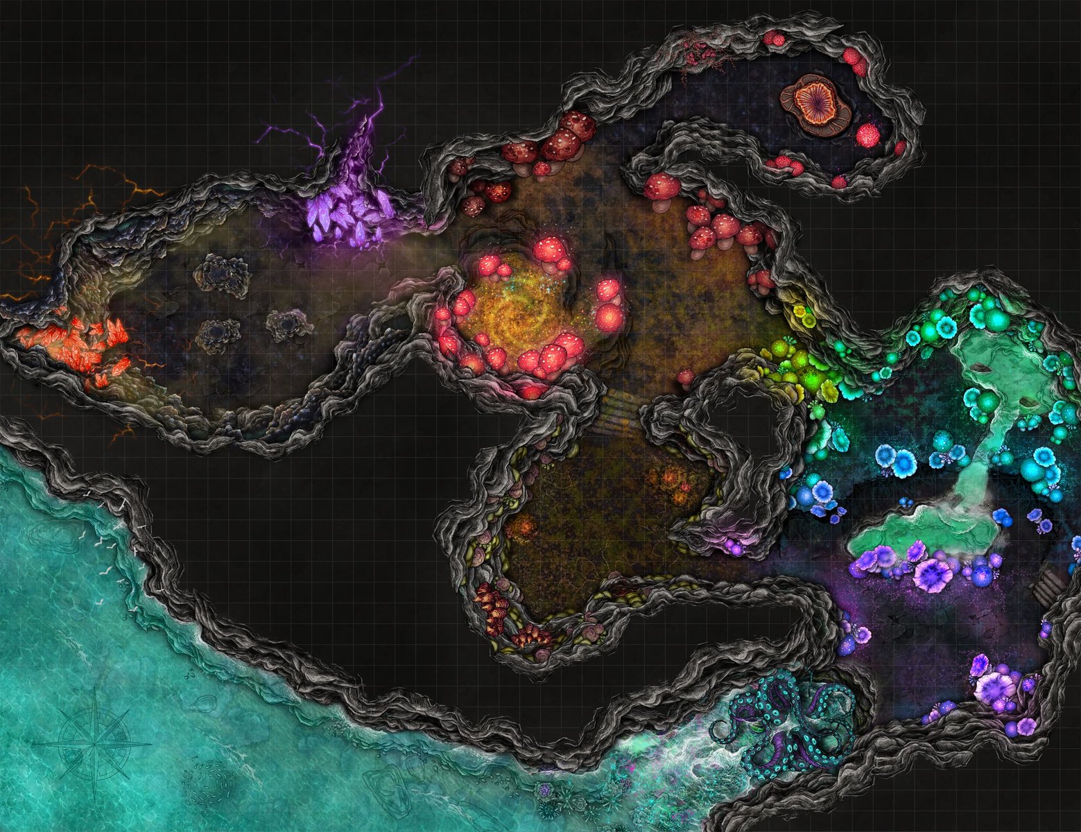 Seagrow Caves | Inkarnate - Create Fantasy Maps Online