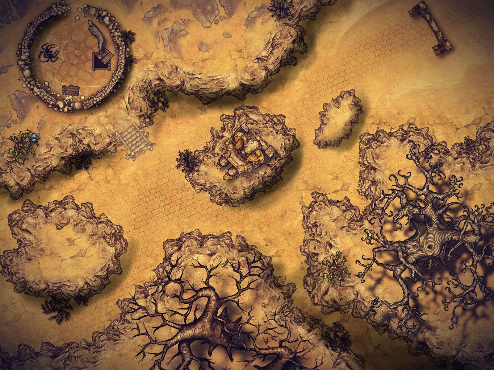 Desert entrance | Inkarnate - Create Fantasy Maps Online