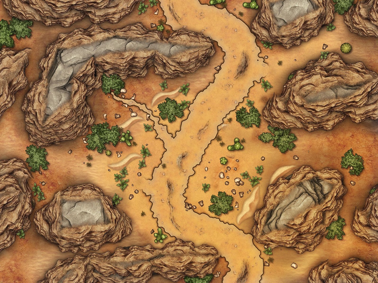 Desert Crossing | Inkarnate - Create Fantasy Maps Online