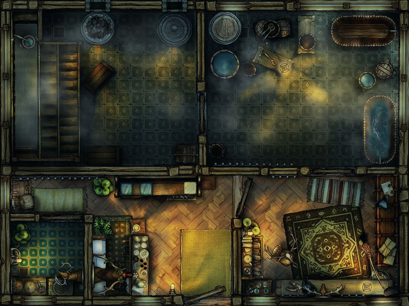 Old Highwayman's Sauna, night version | Inkarnate - Create Fantasy Maps ...