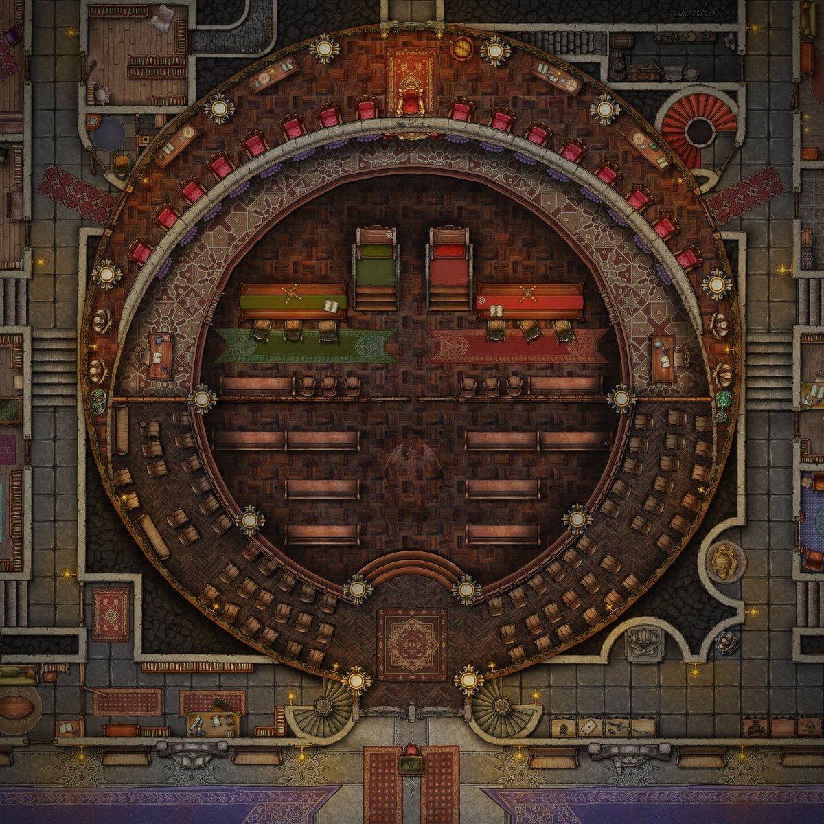 Council Chamber [30x30] | Inkarnate - Create Fantasy Maps Online